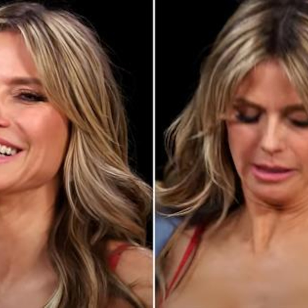 Heidi Klum Strips Down During ‘hot Ones Interview